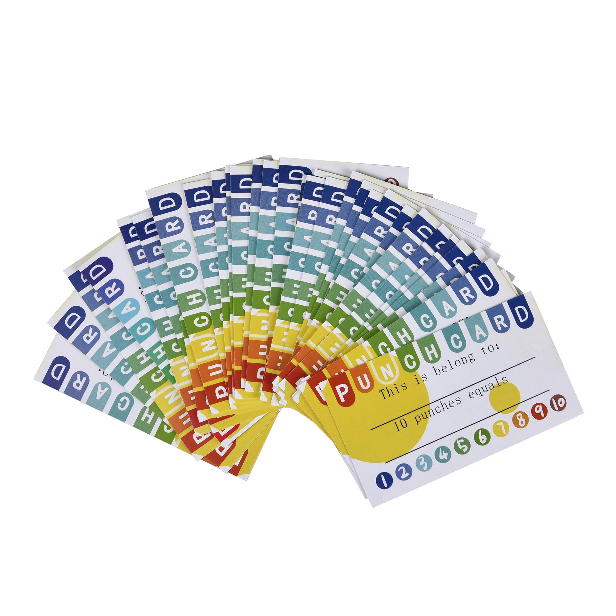 Amazon.com: 350 pcs Punch Cards for Kids with Polka Dots for Classroom ...