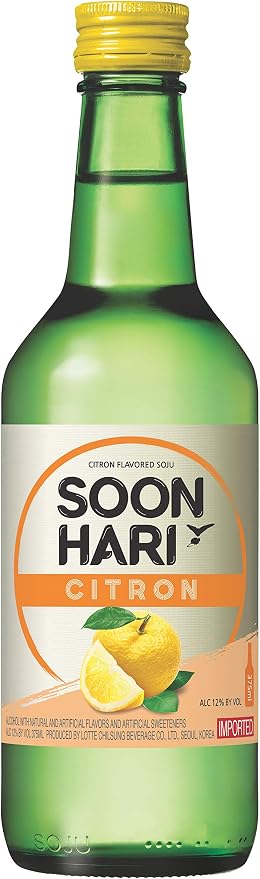 Amazon.com: Soonhari Soju Citron 24 proof, 375ml : Grocery & Gourmet Food