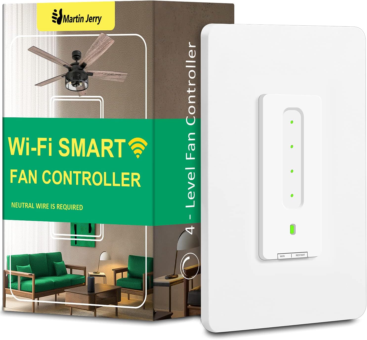 Amazon.com: Smart Ceiling Fan Control | App, 4-Speed, Voice by Alexa ...