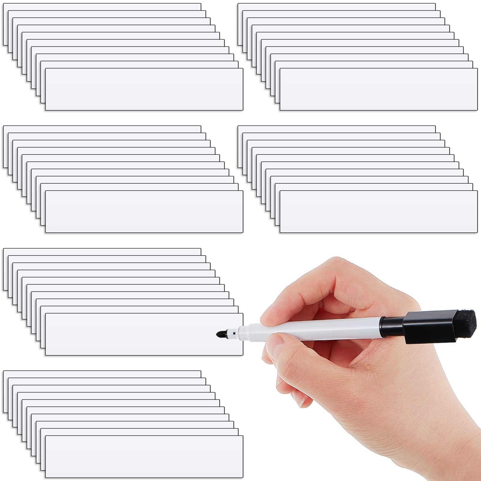 Snapklik.com : 60 Pack 2.36 X 0.51 Inches Magnetic Baseball Lineup ...