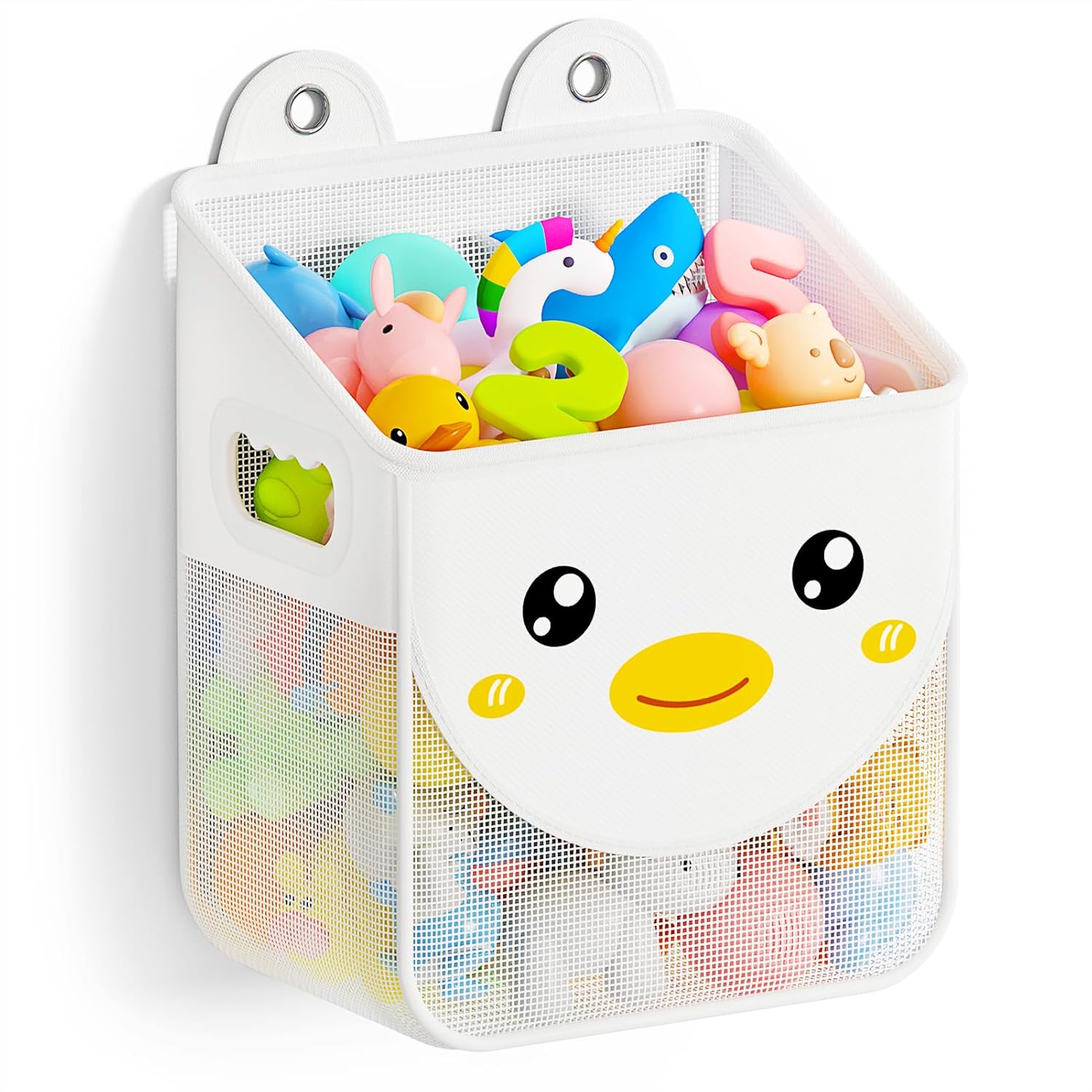 Amazon.com: Ligereza Quick Fetch Way Bath Toy Storage, Cute Mesh Bath ...
