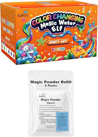 Amazon.com: Kiditos Color Changing Magic Water Elf Toy Kit（6 Colors ...