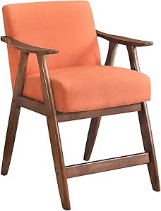 Amazon.com: Epione Modern Counter Height Accent Chair, Orange : Home & Kitchen