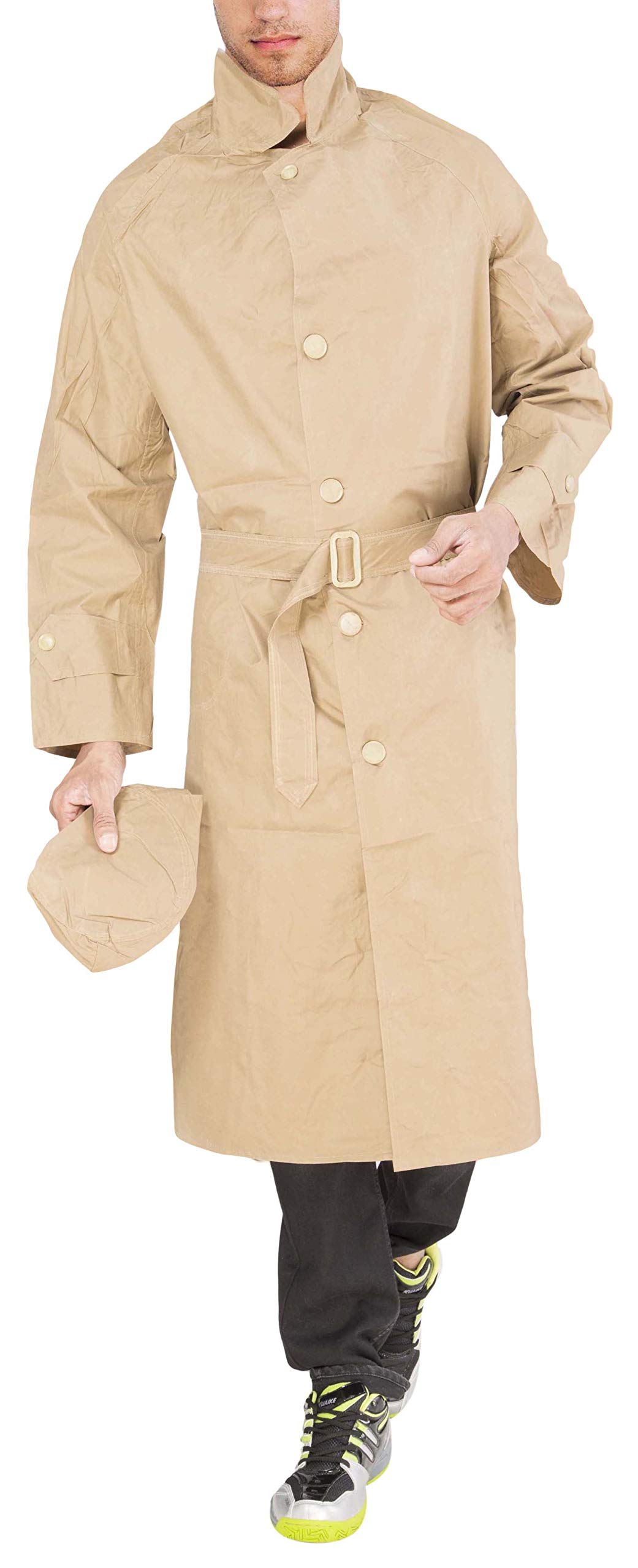 Duckback Men's Rubber Rain Coat (Beige, Xx-Large) : Amazon.in: Clothing ...