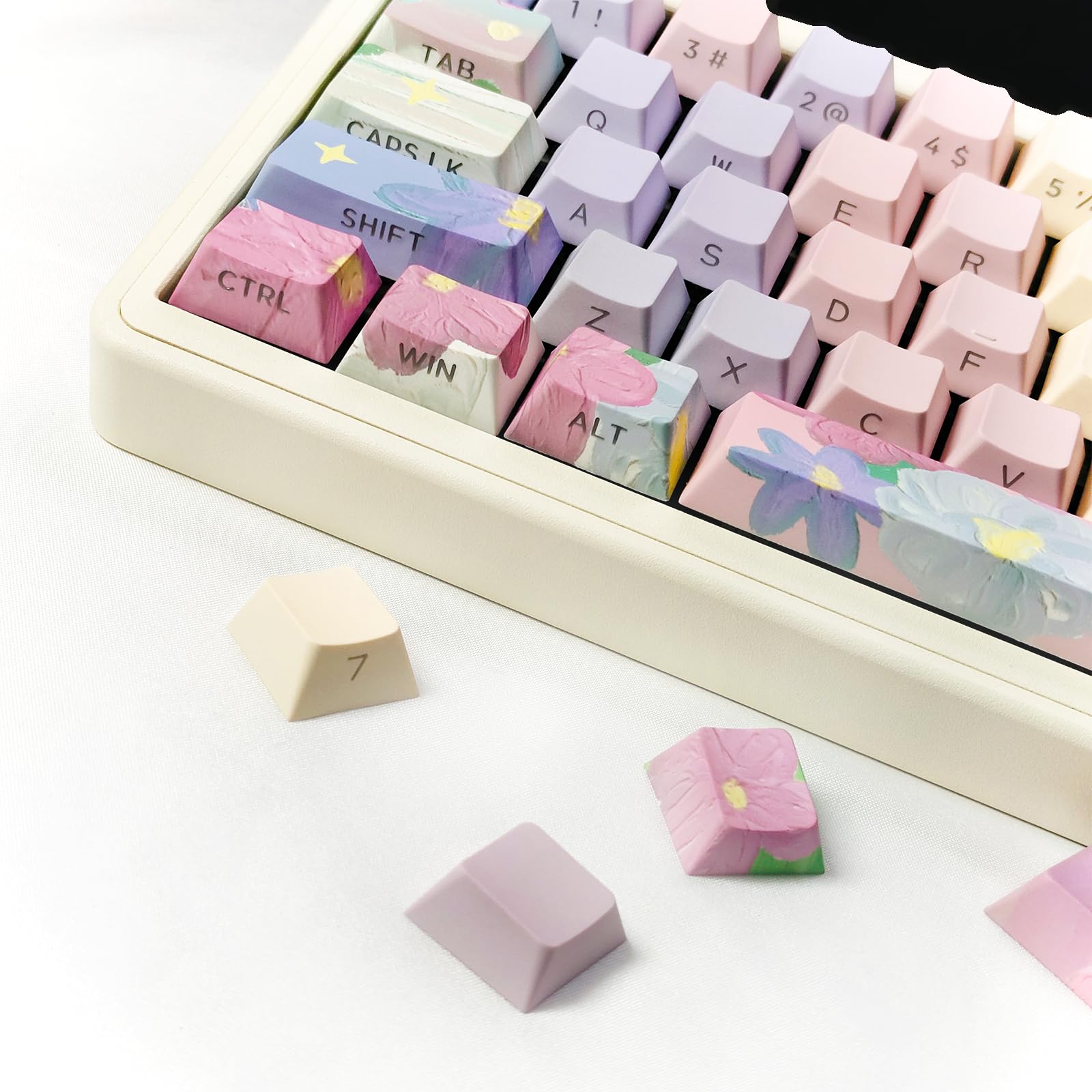 Amazon.com: MIXISAV Shine Through Keycaps - Side Print PBT Keycaps Set ...