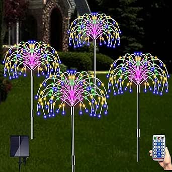 NA 4 Pack 480 LED Firework Lands Cape Path Lights - Amazon.com