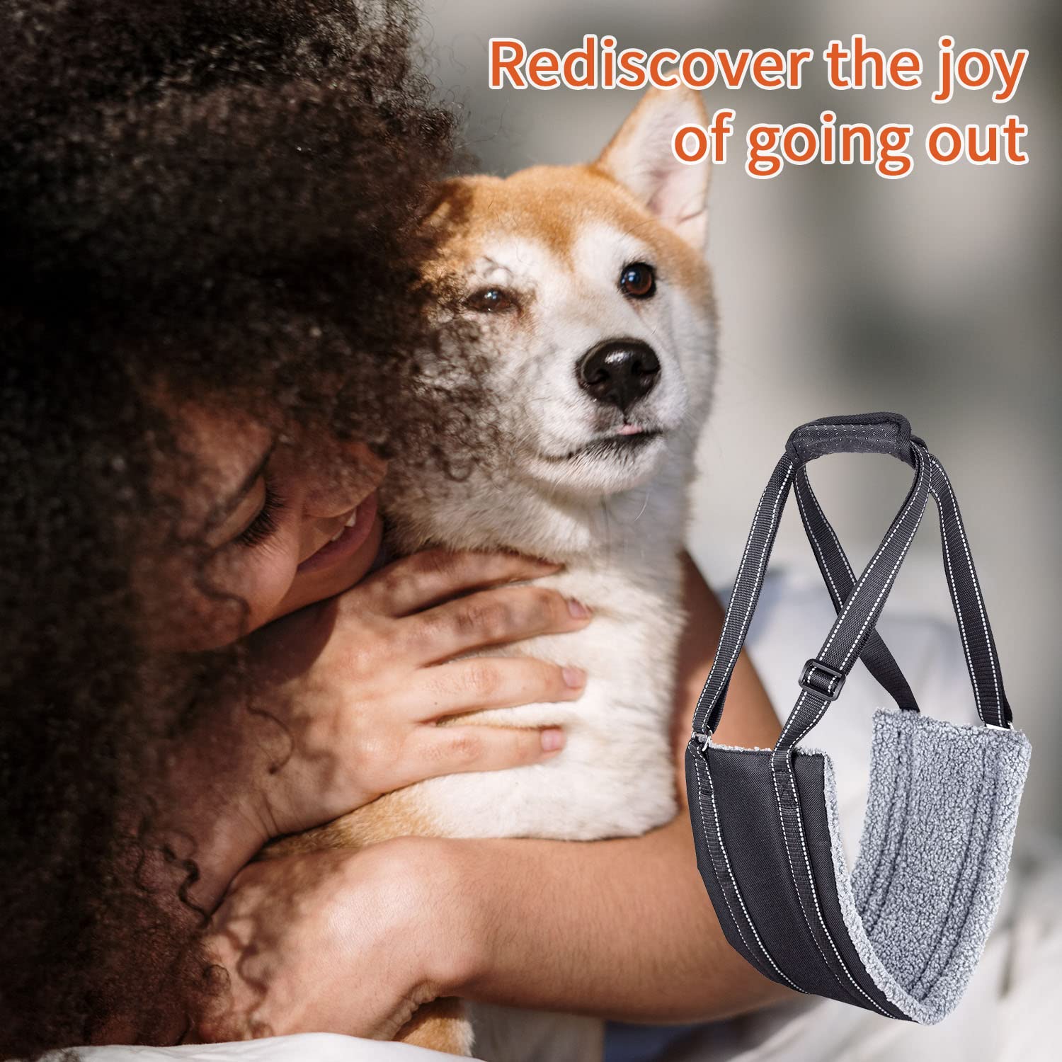 Eageus Dog Sling for Rear Legs, Hip Support Harness for Large Dogs Hind ...