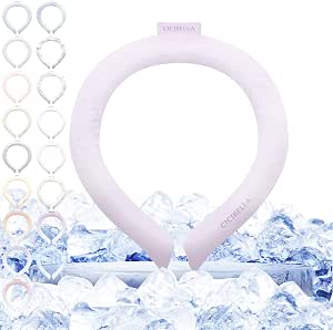 Amazon.co.jp: Shishibera Cool Neck Ring, 92°F (28°C), Natural Freezing ...