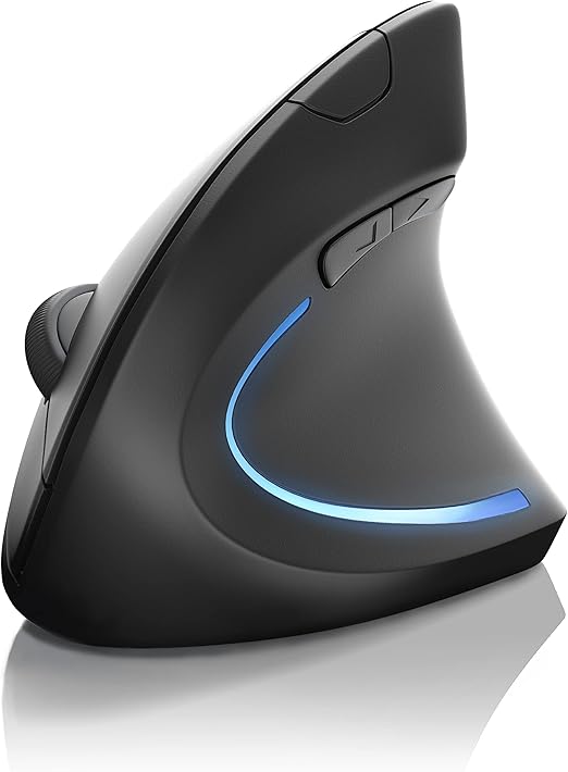 CSL Wireless Vertical Ergonomic Mouse, Bluetooth 4.0 Wireless Optical ...
