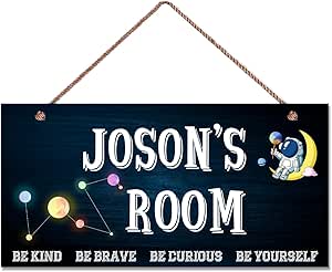 Amazon.com: Personalized Sign, Funny Astronaut Star Outer Space Signs ...