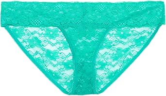 Yandy Womens Low Rise Full Back Bikini with All Over Floral Sheer Soft ...