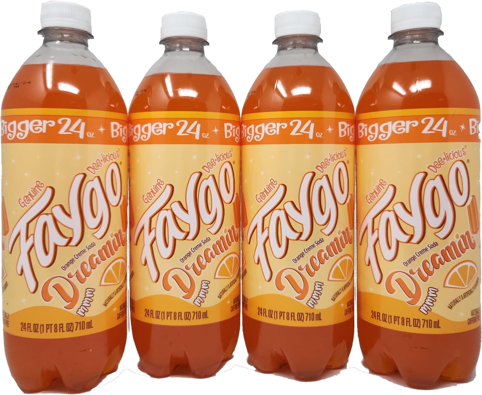 Amazon.com : Faygo Dreamin 24oz Bottles - Pack of 4 Dreaming Orange ...