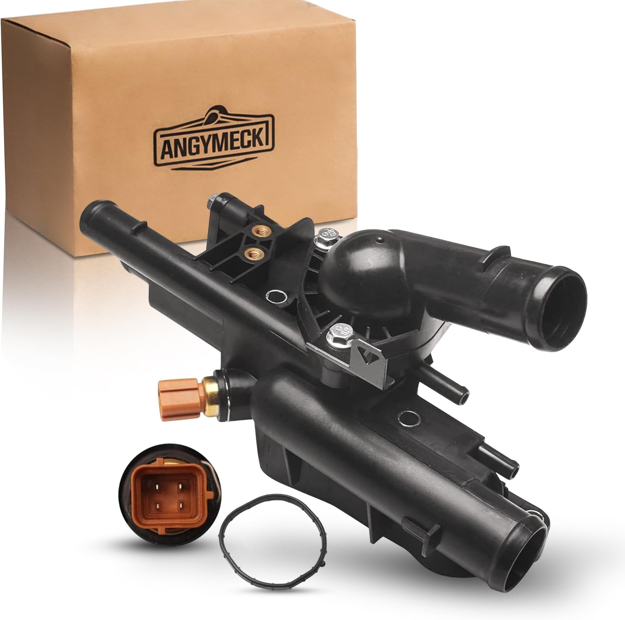 Amazon.com: X AUTOHAUX Engine Coolant Thermostat Housing Assembly for ...