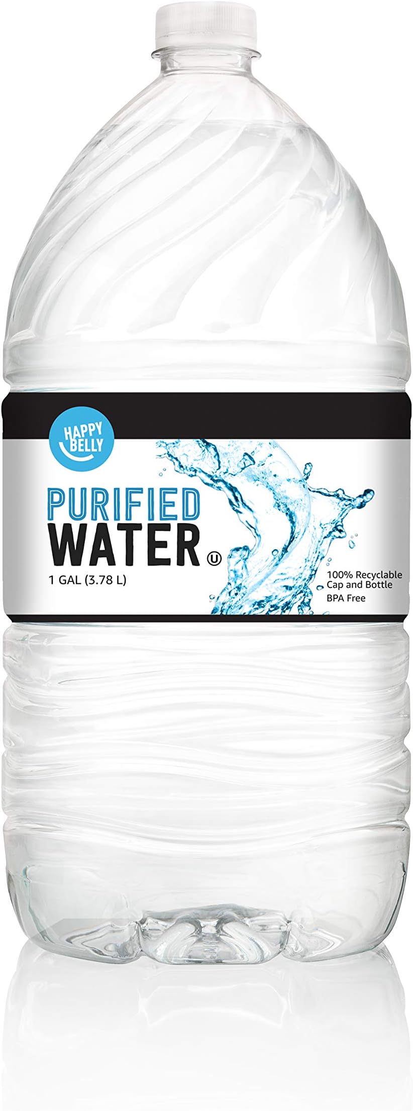 Amazon.com: Amazon Brand, Happy Belly Purified Water, 128 Oz : Grocery ...