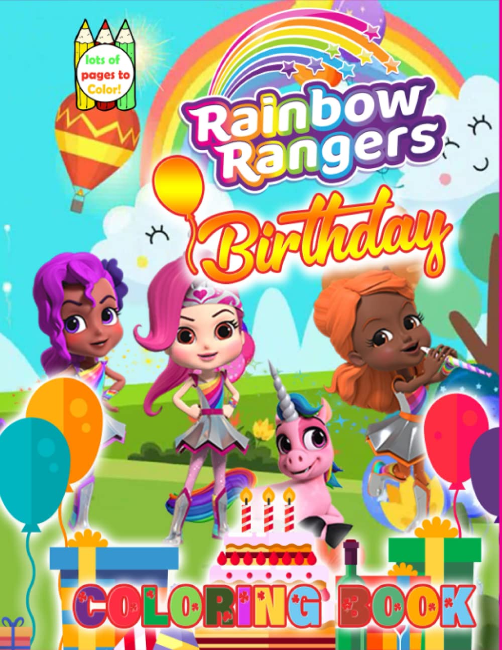 Buy Raìnbow Rangers Coloring Book: Raìnbow Rangers Birthday Coloring ...