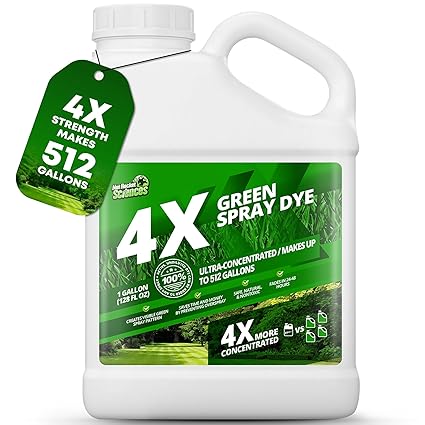 Amazon.com: 1 Gallon 4X Green Spray Dye - Makes 512 Gallons of ...
