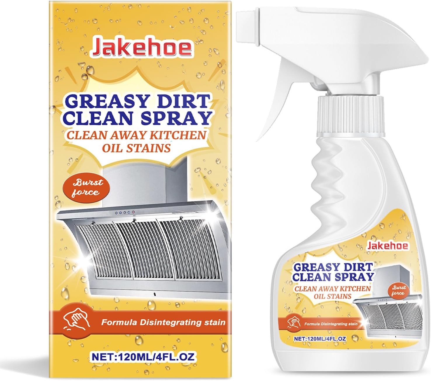 Amazon.com: JAKEHOE Degreaser Cleaner Heavy Duty, Kitchen Cleaner, All ...