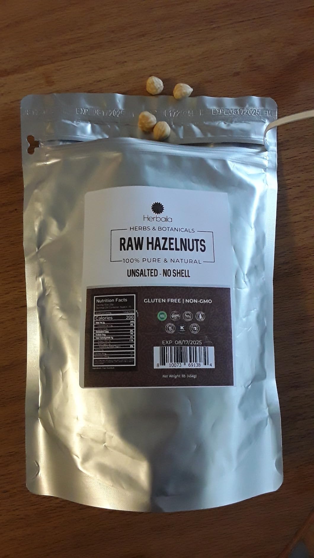 Amazon.com : Hazelnuts Raw 1lb, Raw Hazelnuts no Shell. Hazelnuts for ...