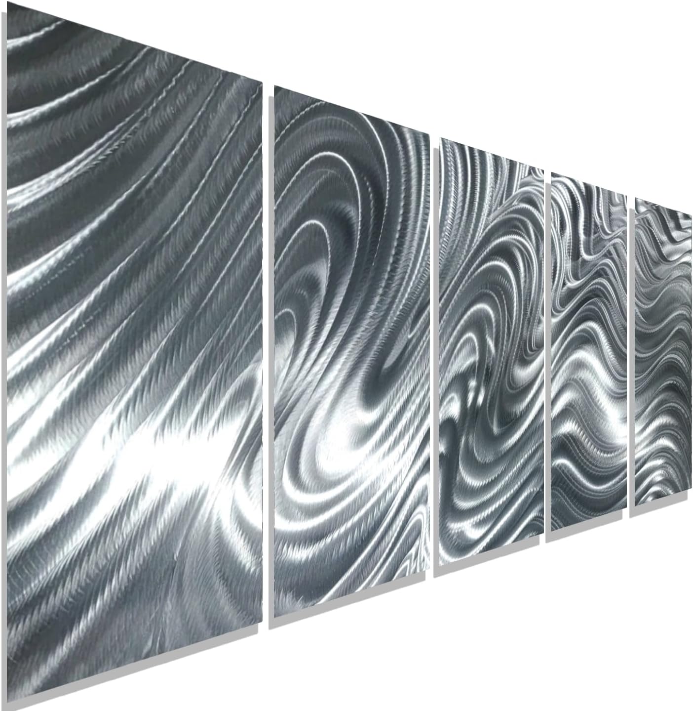 Amazon.com: hypnotic-sands 5P Metal Wall Art - 5 Panel, 64 x 24 Inches ...