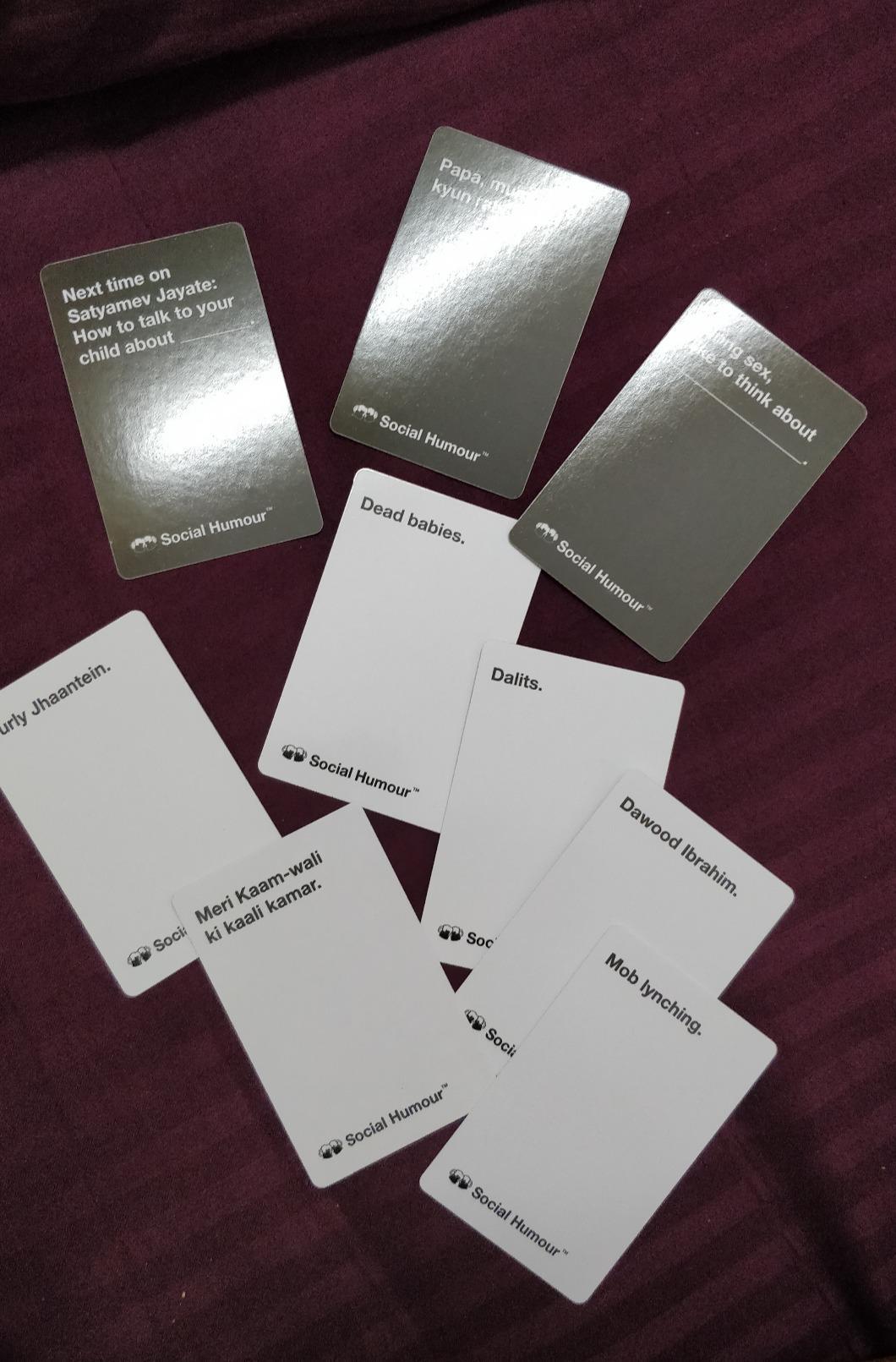 Buy SOCIAL HUMOUR : A Crazy Party Game For India, Adult, Pack of 1 ...