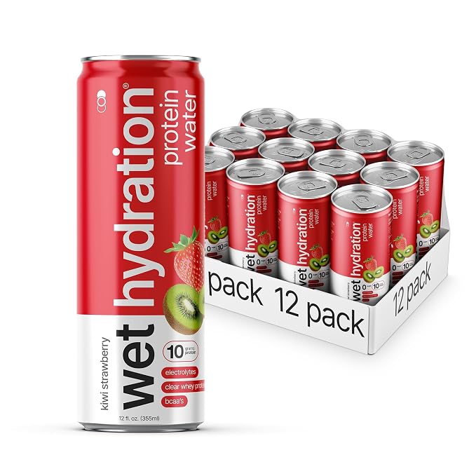 Amazon.com: Wet Hydration Protein Water | Electrolyte Drink with Clear ...