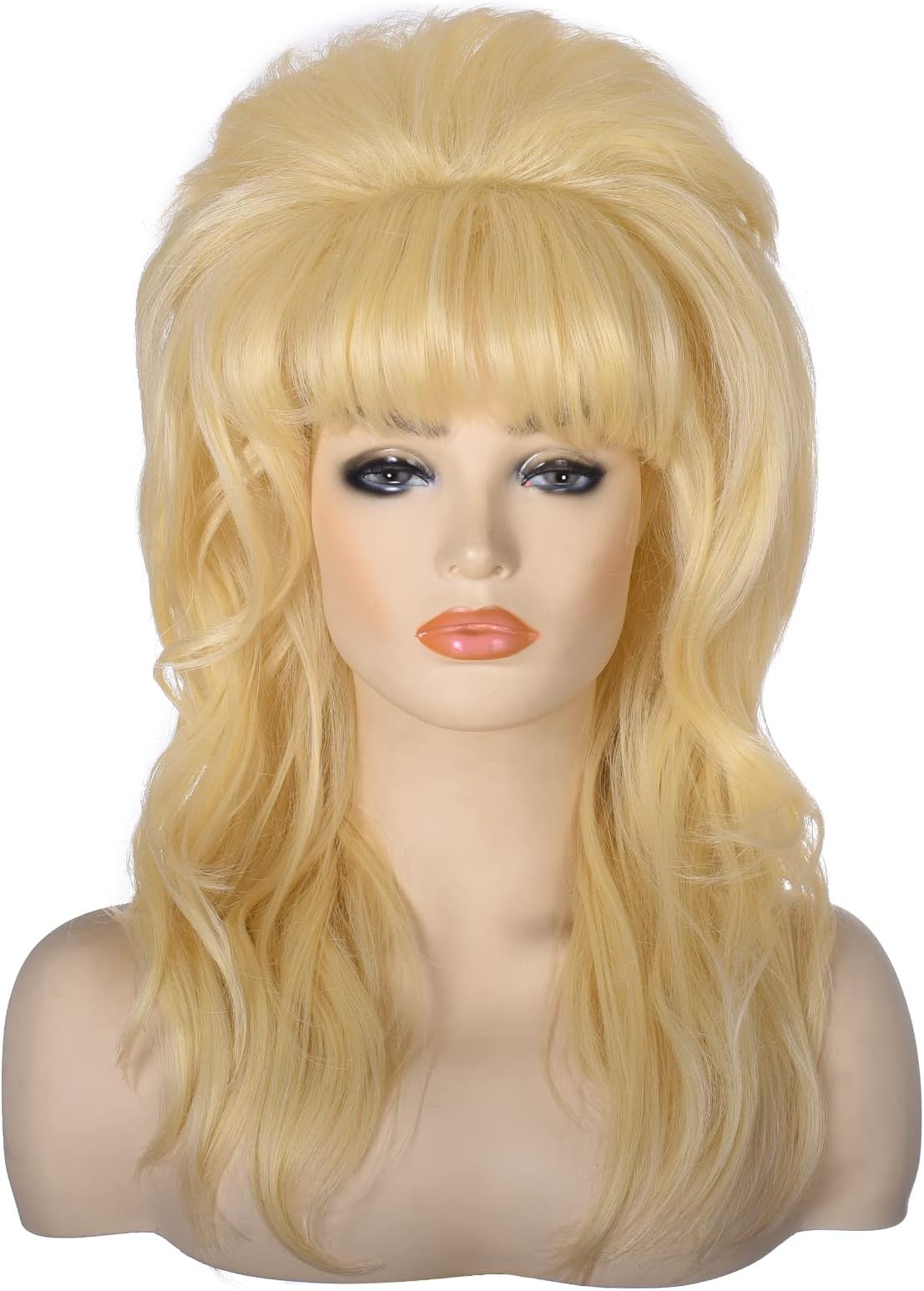 Amazon.com: AMZCOS 50s Beehive Wigs for Women | Blonde Bouffant Big ...