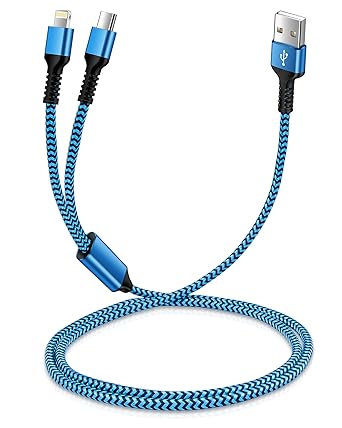 Amazon.com: for Apple Lightning & USB-c 2-in-1 Charging Cable (4 Feet ...