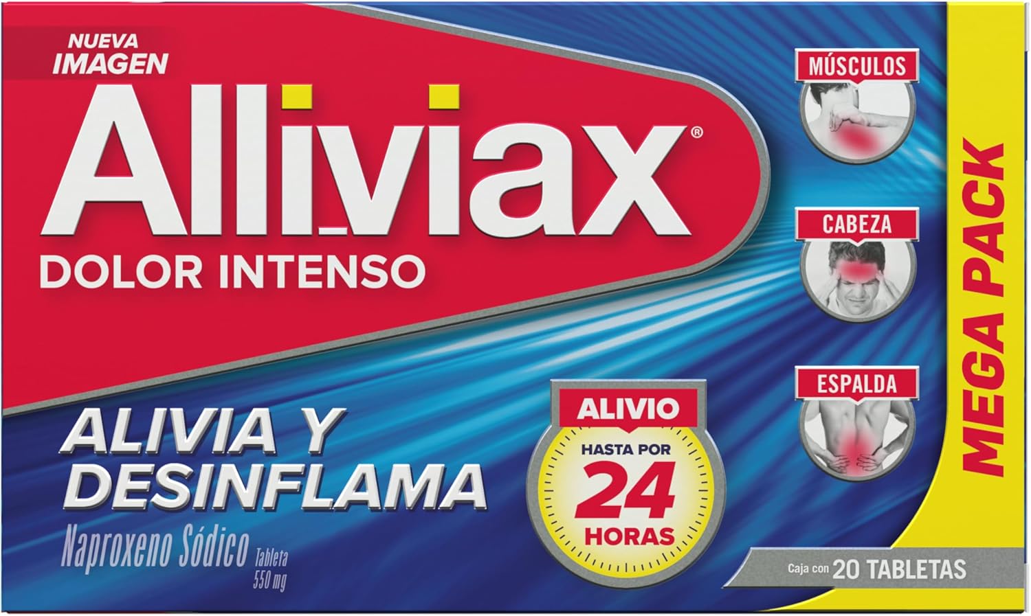 ALLIVIAX - Alivia varios tipos de dolor hasta por 12 horas, con ...