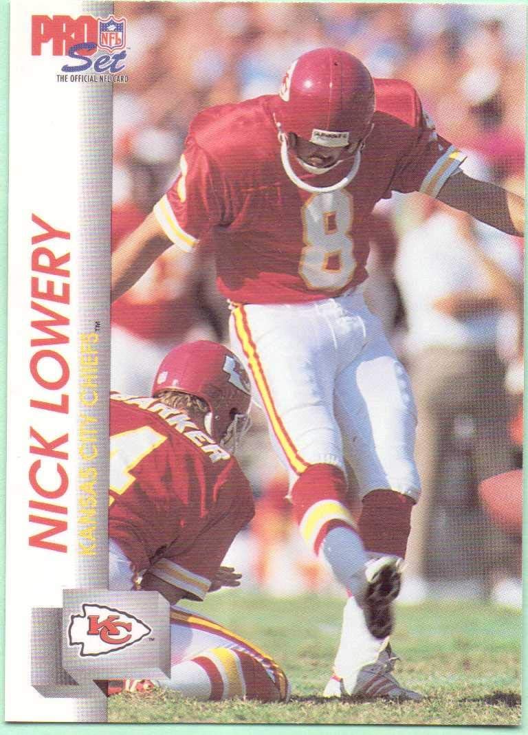 Amazon.com: Nick Lowery 1992 Pro Set #533 - Kansas City Chiefs ...