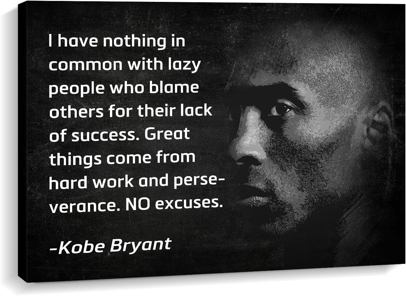 Amazon.com: Creoate Kobe Bryant Poster Canvas Wall Art - 16x24 Inch ...