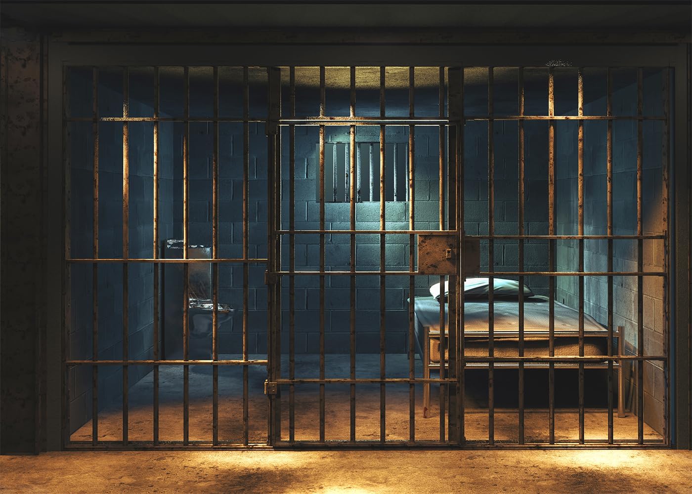 Amazon.com : DePhoto Prison Backdrop Fabric Jail Cell Backdrop ...