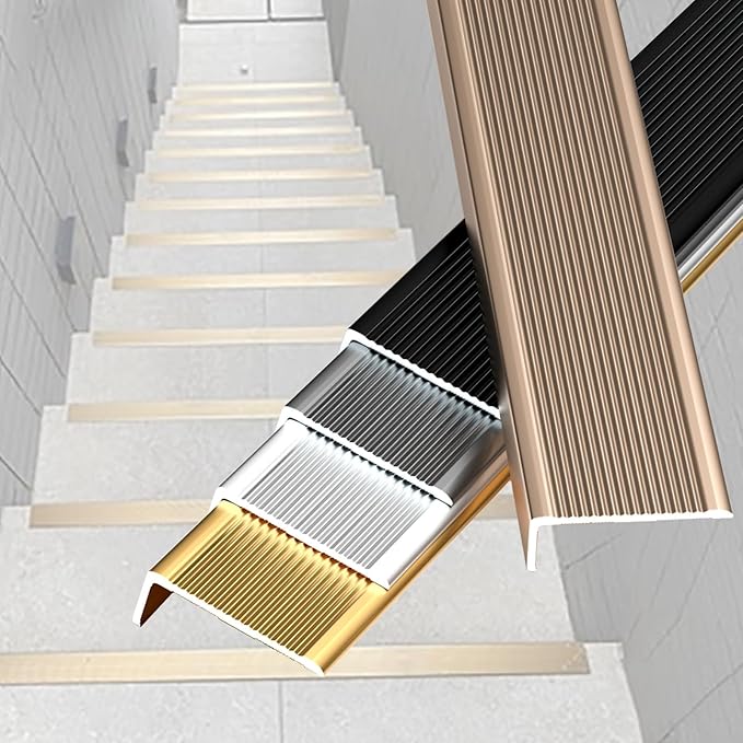 Amazon.com: LIYI929GP Sturdy Aluminum Stair Nosing Stair Edging ...