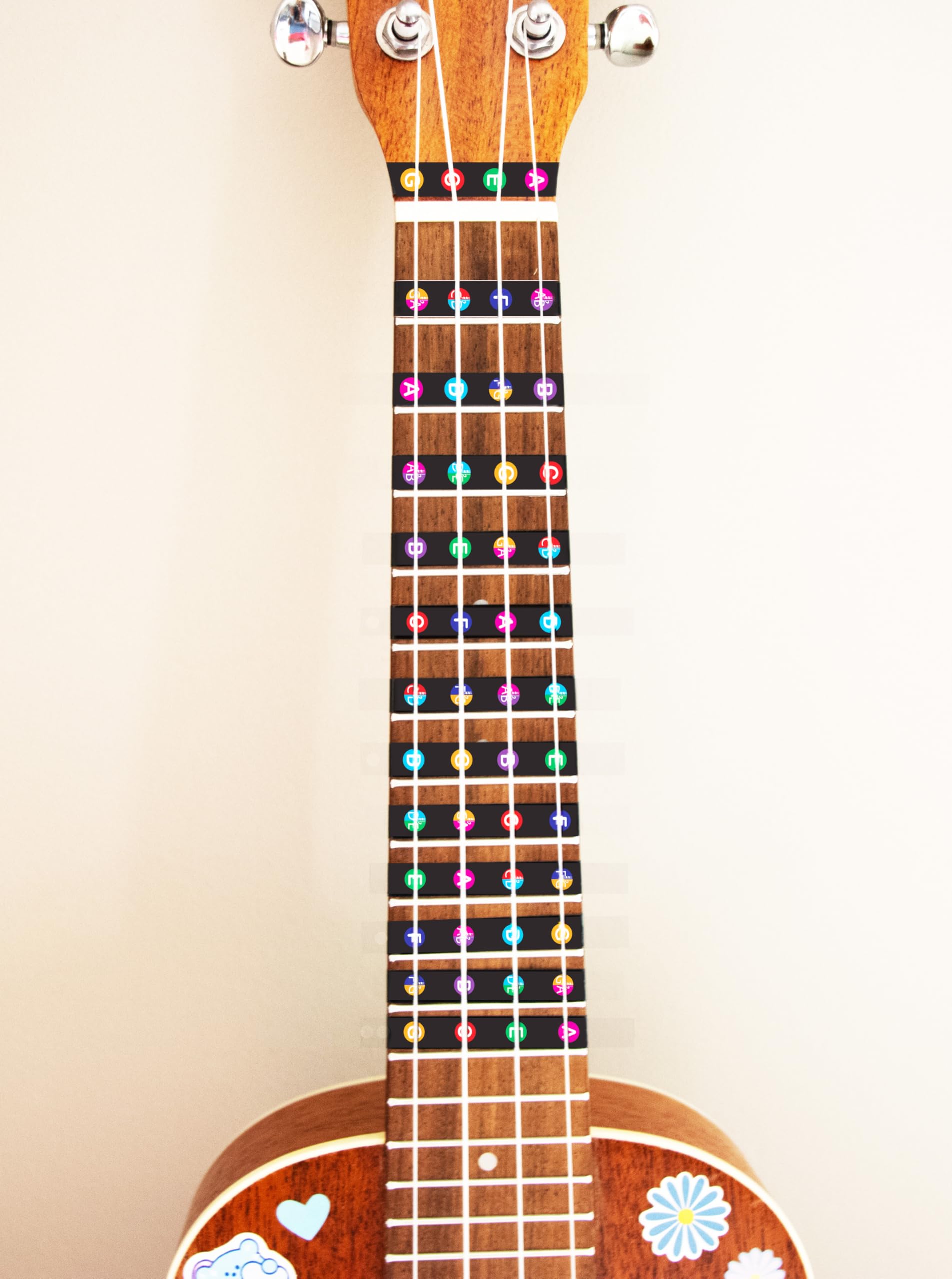 Snapklik.com : Ukulele Fretboard Stickers, Note Stickers For Soprano ...