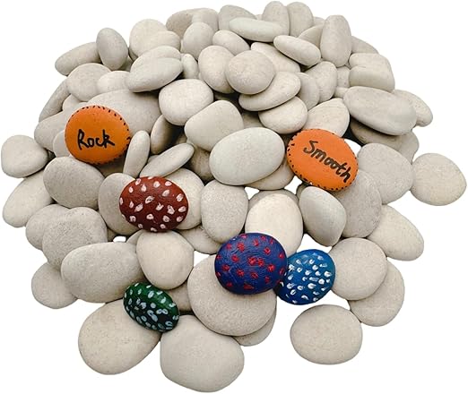Amazon.com: lifetop Tiny White Painting Rocks DIY Rocks for Painting ...