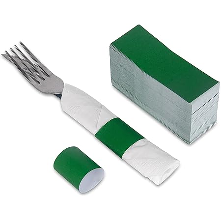 Amazon.com: NATURALABEL Napkin Band, Paper Napkin Rings Self Adhesive ...