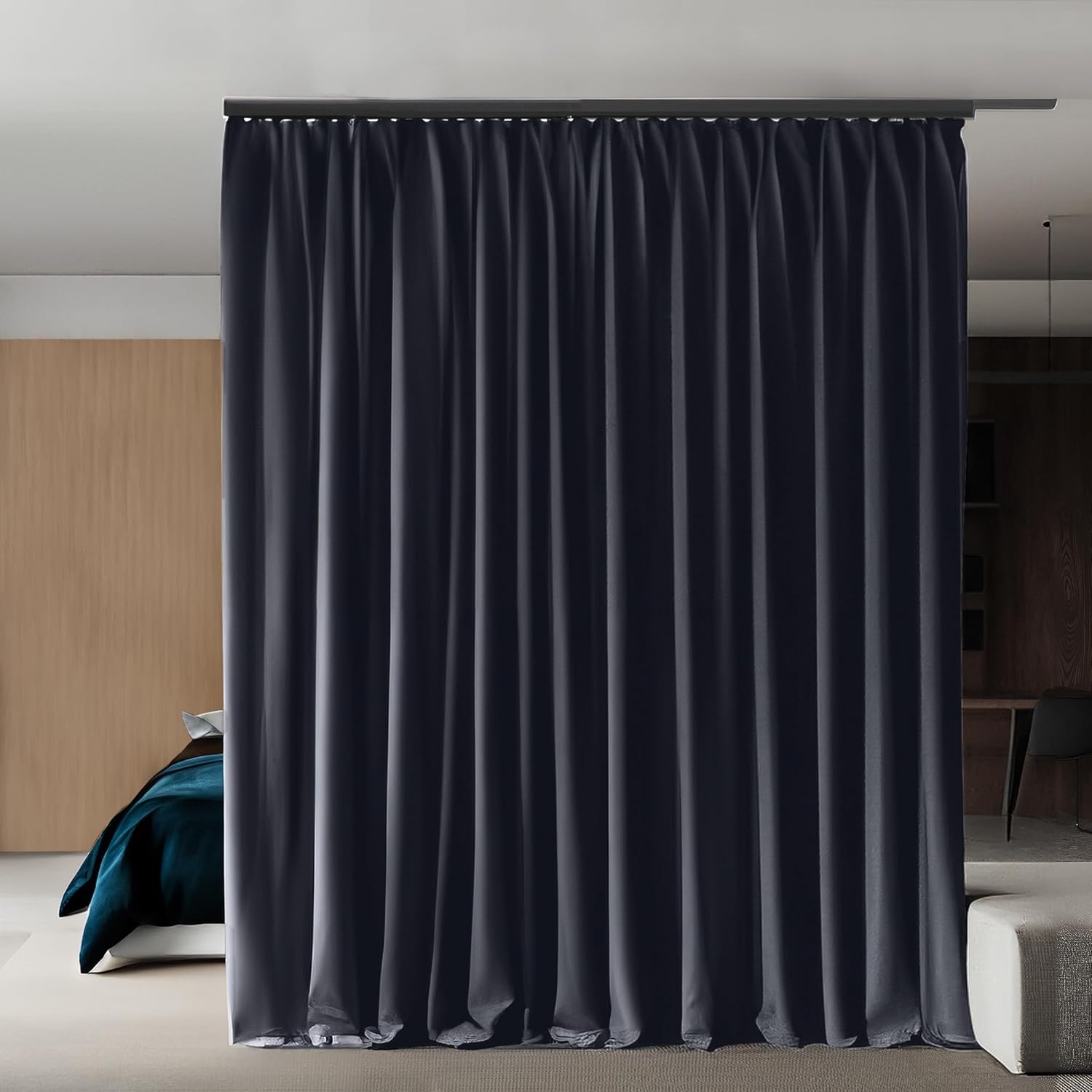 Amazon.com - Phating Room Divider Curtains, Blackout Ceiling Track ...
