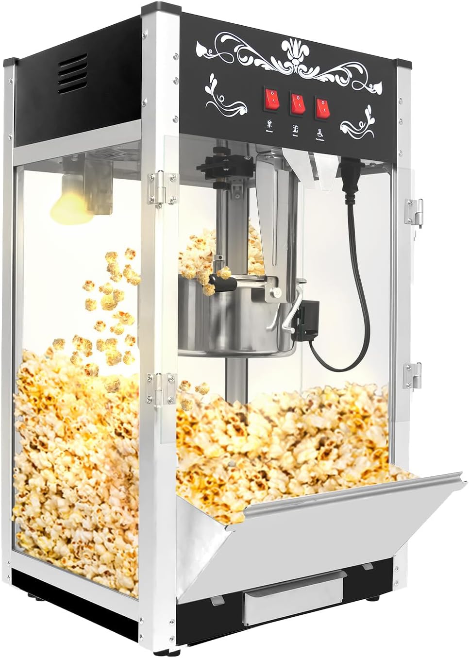 Amazon.com: FammyLoft 16oz Commercial Popcorn Machine, Large Countertop ...