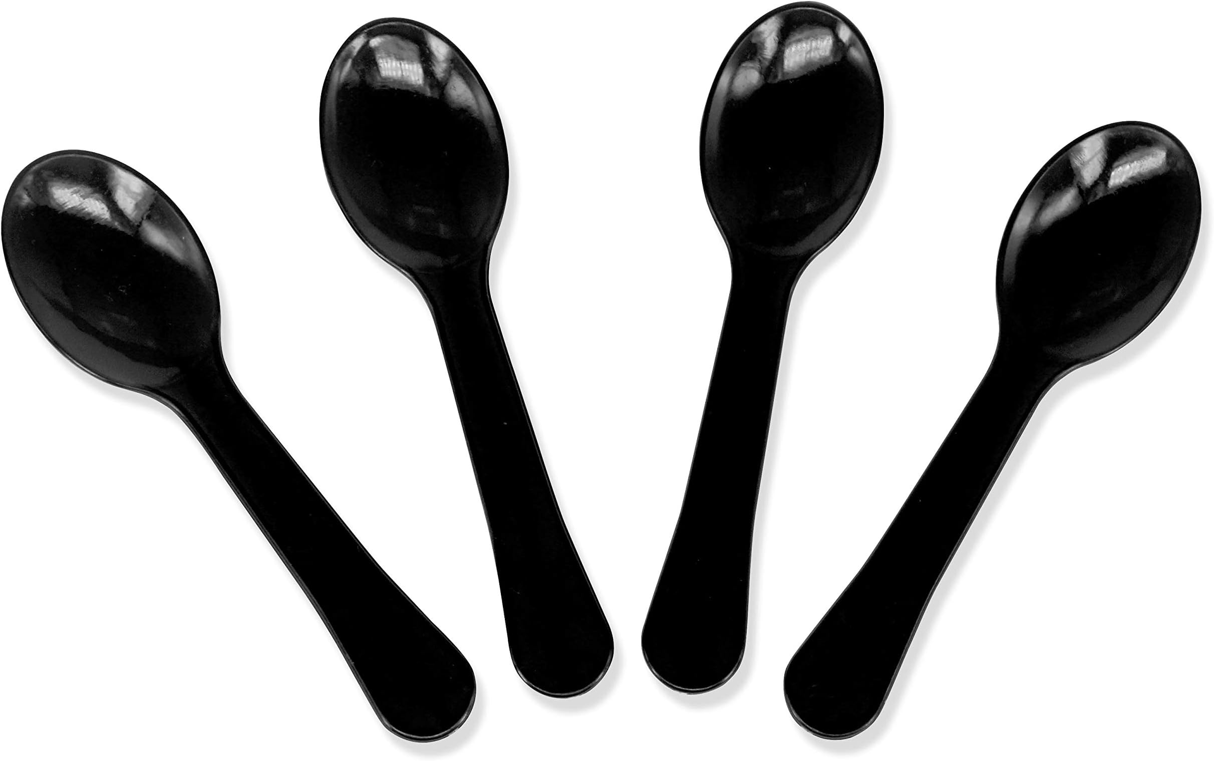 Amazon.com: 500PCS Clear Disposable Tasting Spoons Plastic Sampling ...
