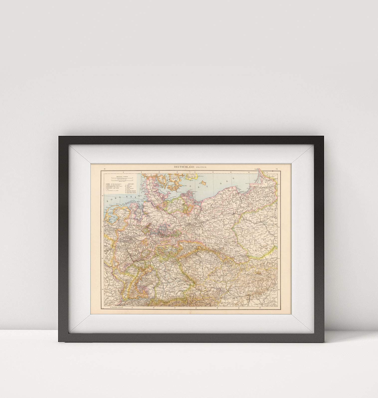 Buy a-Carto, LLC 1881 of Germany|Deutschland politisch|Europe, Central ...