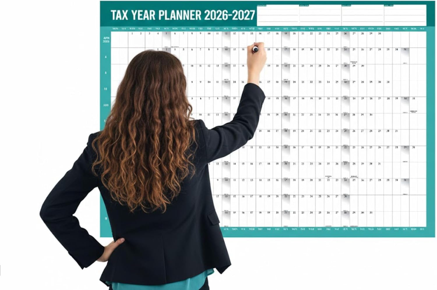 2026 2027 Financial Year Fiscal Year Tax Year Wall Planner A1 Size ...