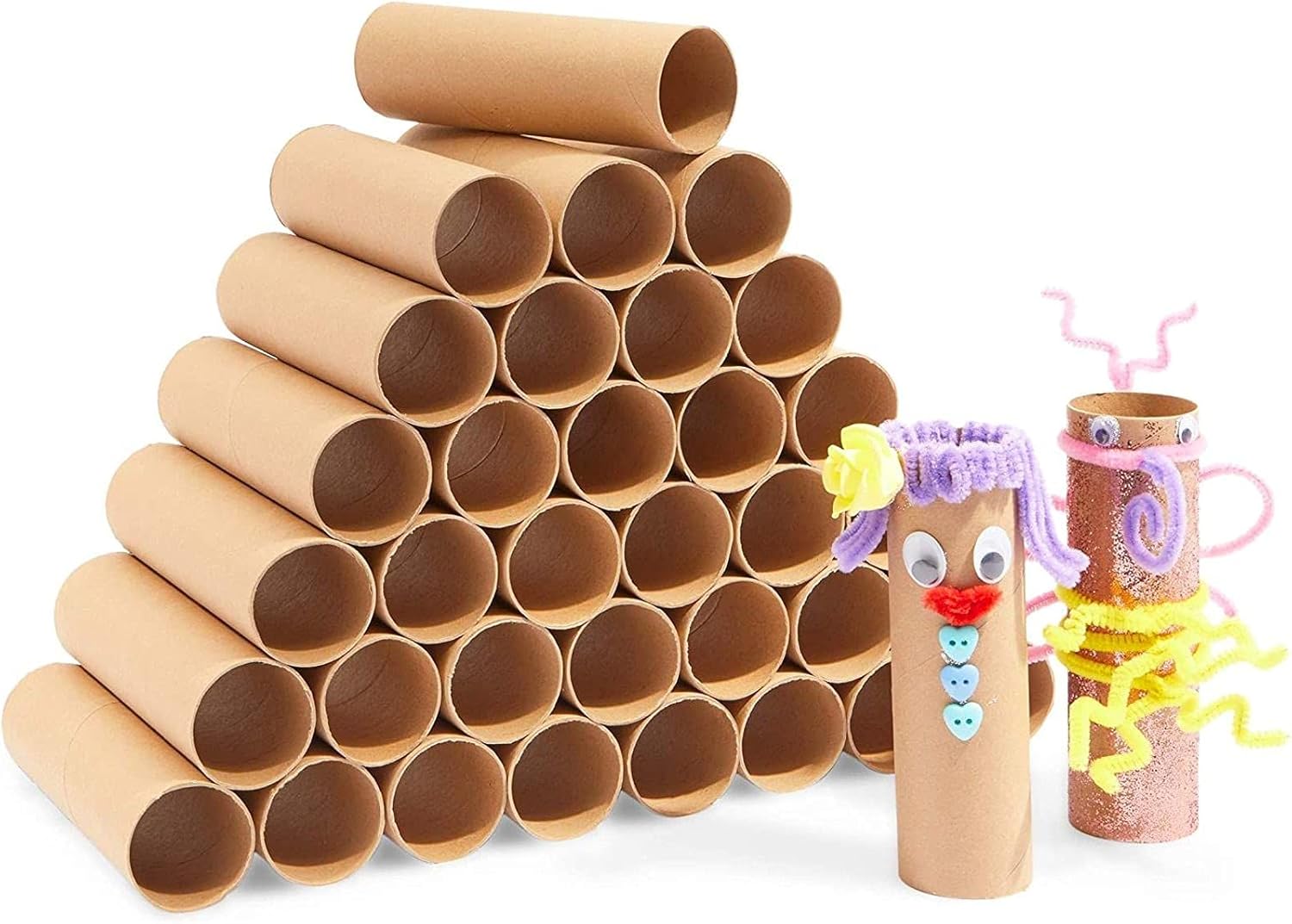 Amazon.com: Brown Cardboard Tubes for Crafts (1.6 x 5.9 in, 36 Pack)