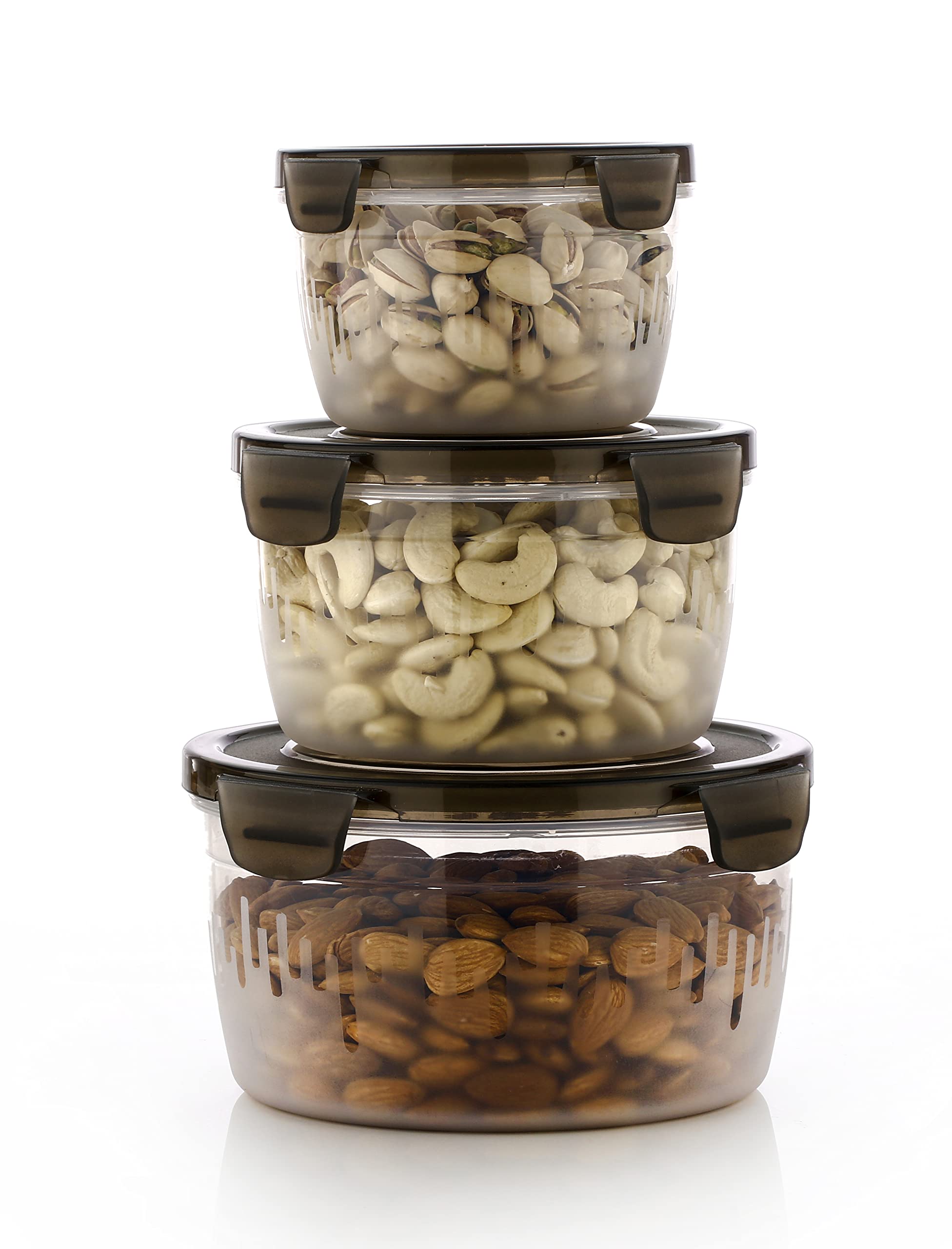 Vetalic Snap-Seal Storage Containers Set of 3 Airtight Food Storage ...