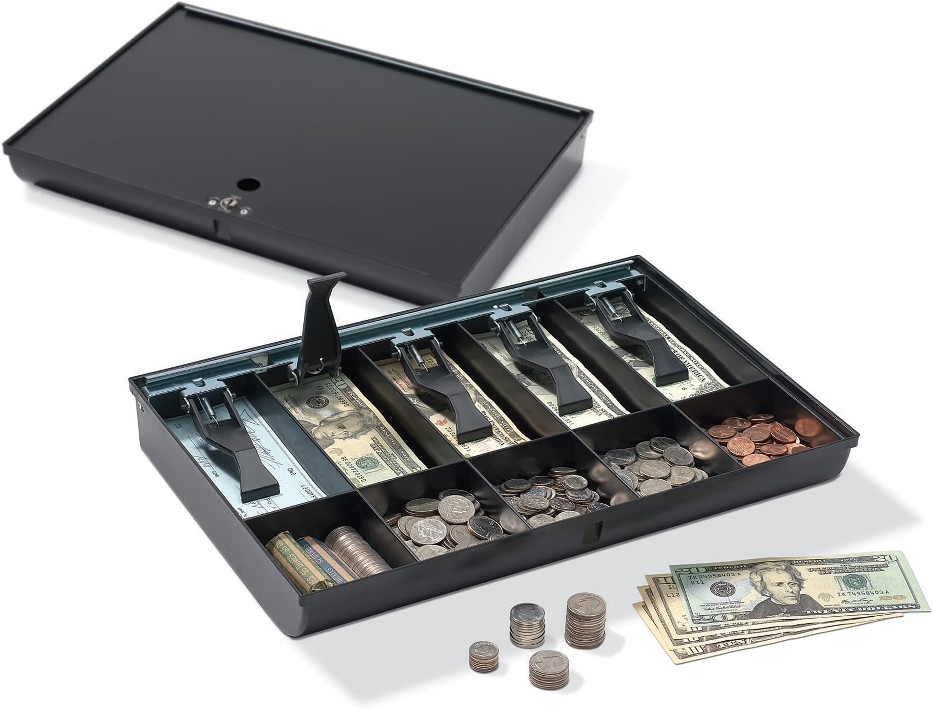 Amazon.com: Replacement Cash Tray, 2 1/4"H x 15 7/8"W x 11 1/4"D, Black ...
