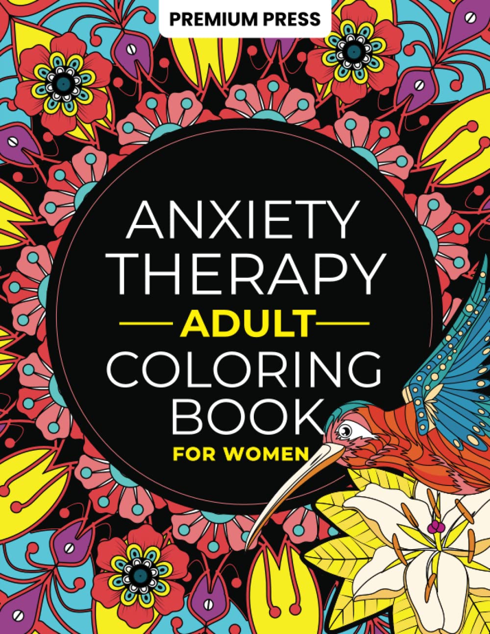 Amazon.com: Adult Anxiety Therapy Coloring Book For Women: Relax ...