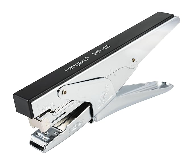 Kangaro HP-45 All Metal Stapler, Standard Stapler with Quick Loading ...