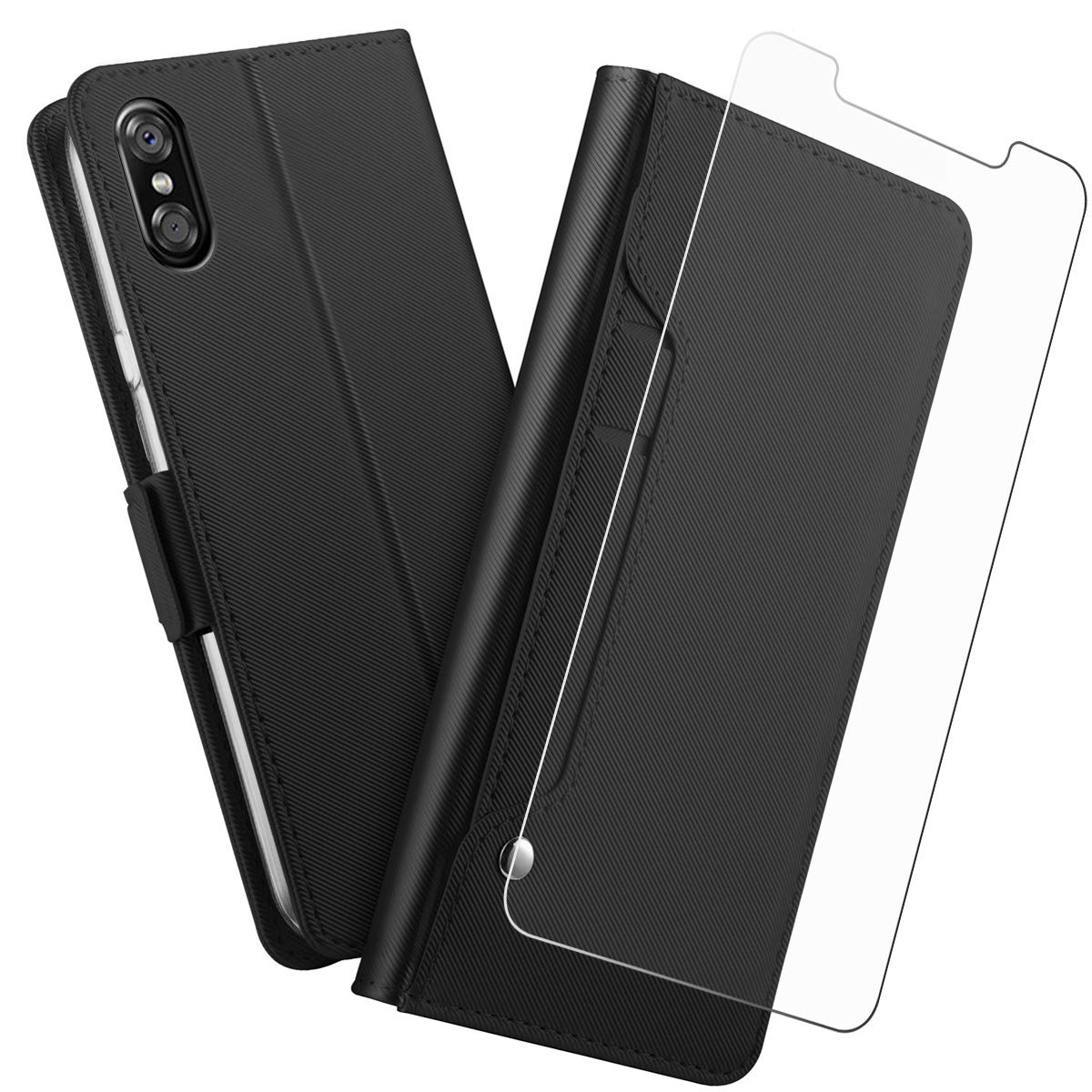 Design Skin Wallet Style Flip Cover Case For ONLY Cover Black design-skin-wallet-style-flip-cover-case-for-only-cover-black