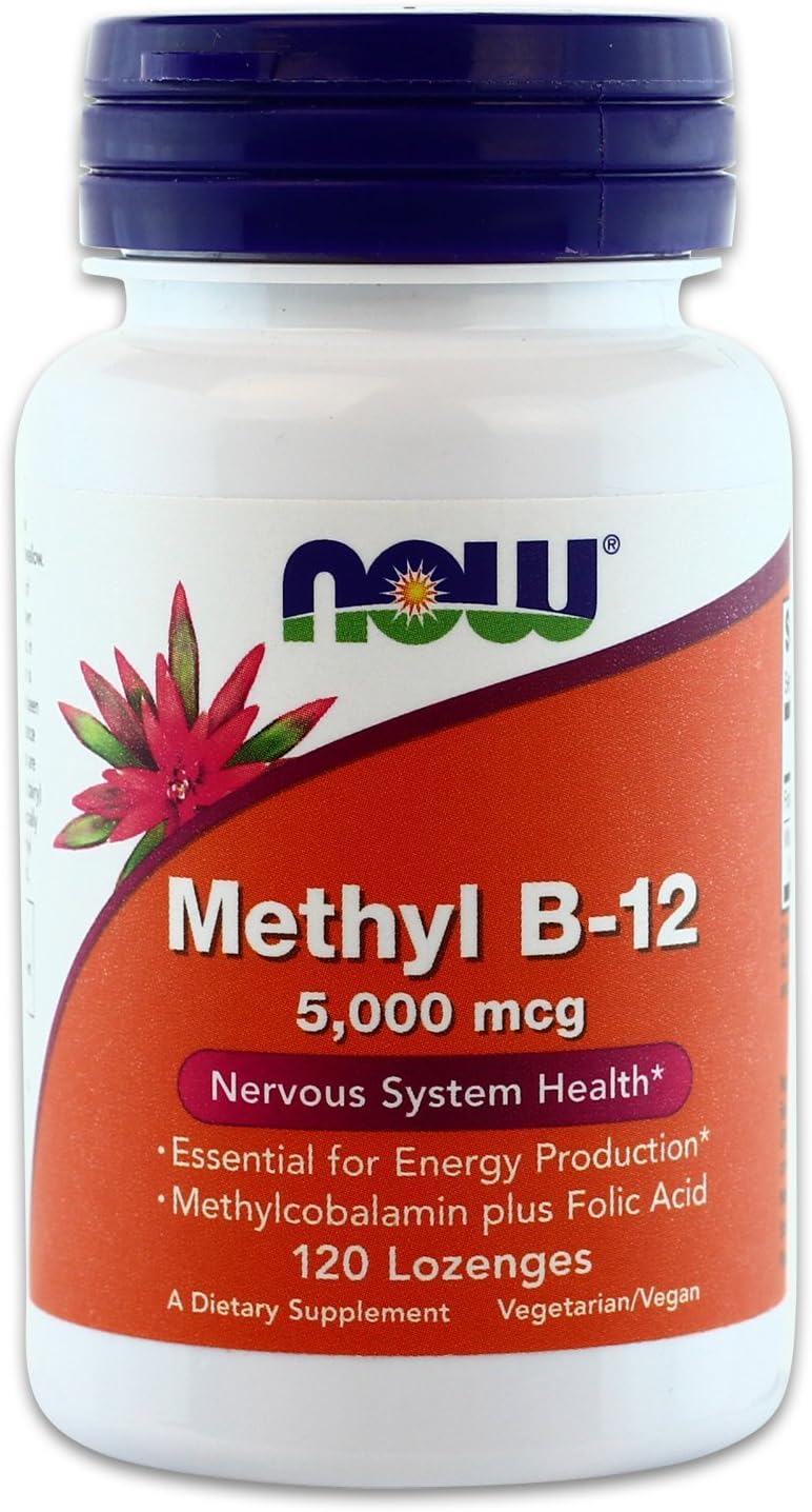 Amazon.com: Methyl B12 - Methylcobalamin Plus Folic Acid - 5,000 MCG ...