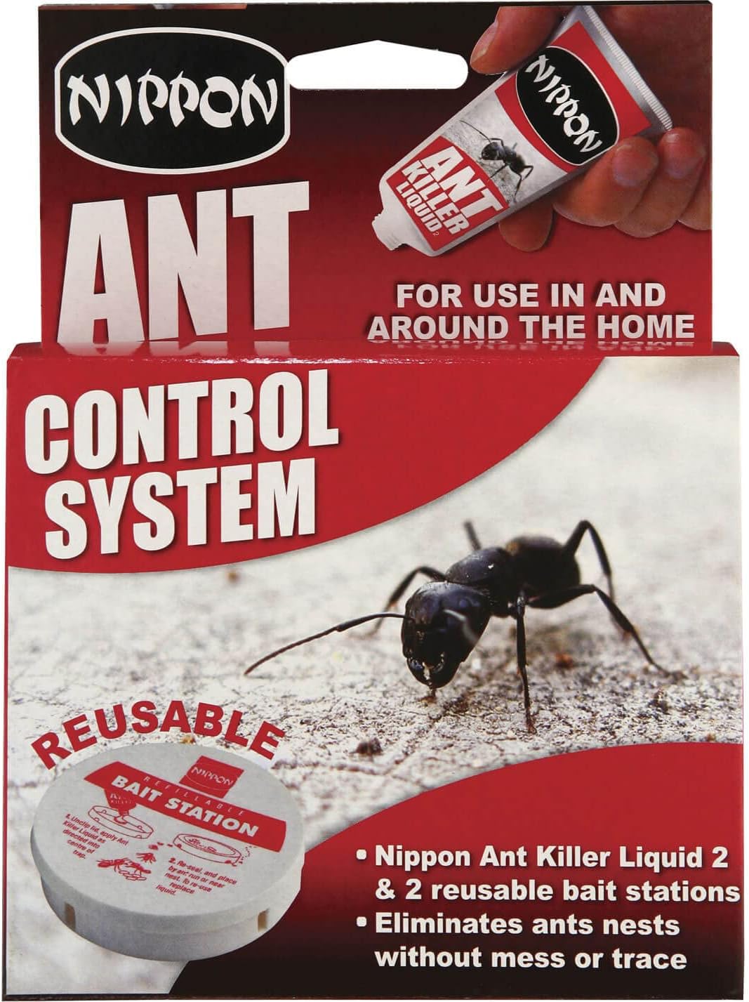 Nippon Ant Control System with 2 Traps and 25g Ant Killer Liquid ...