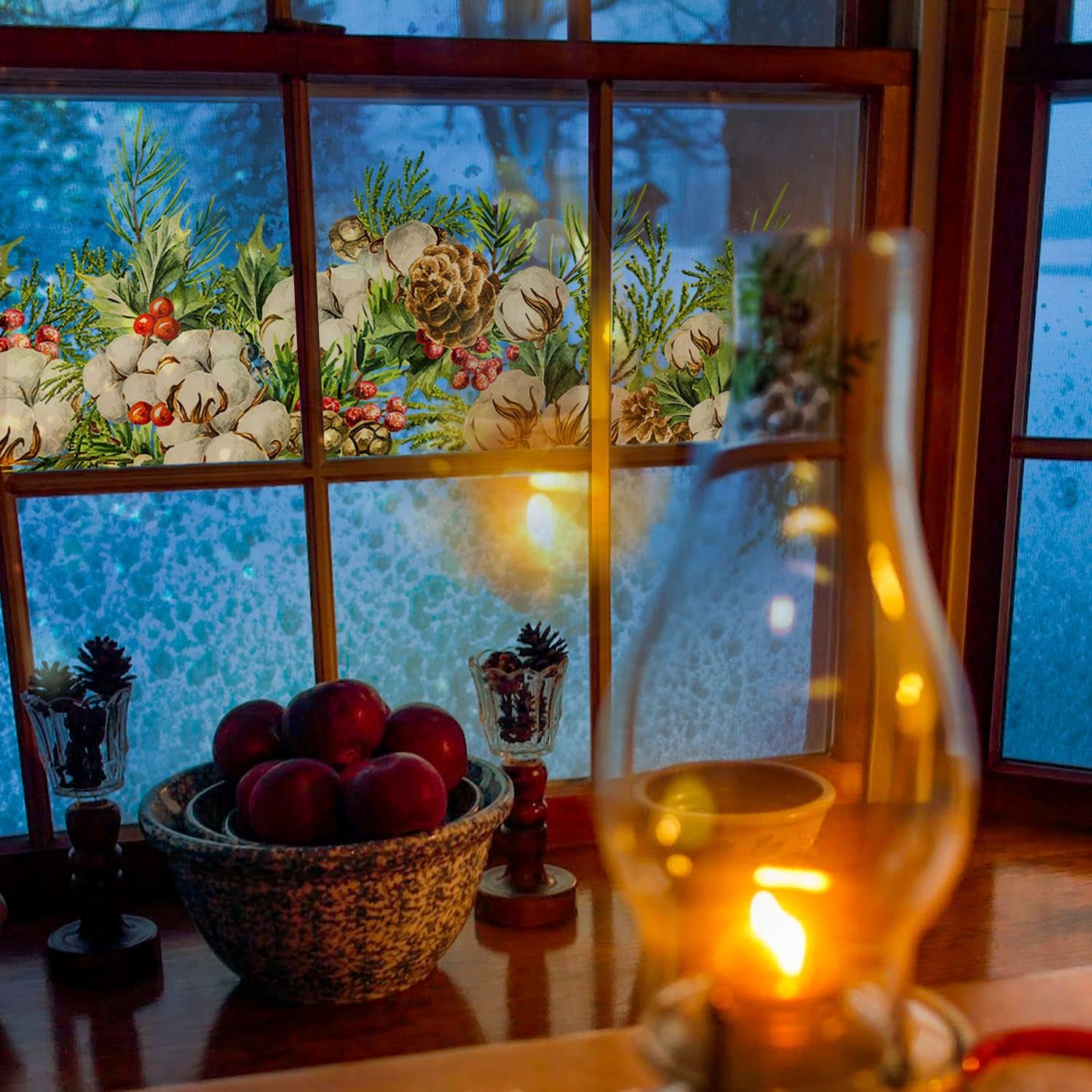 Amazon.com: funlife Double-Sided Stained Glass Window Film, Watercolor ...