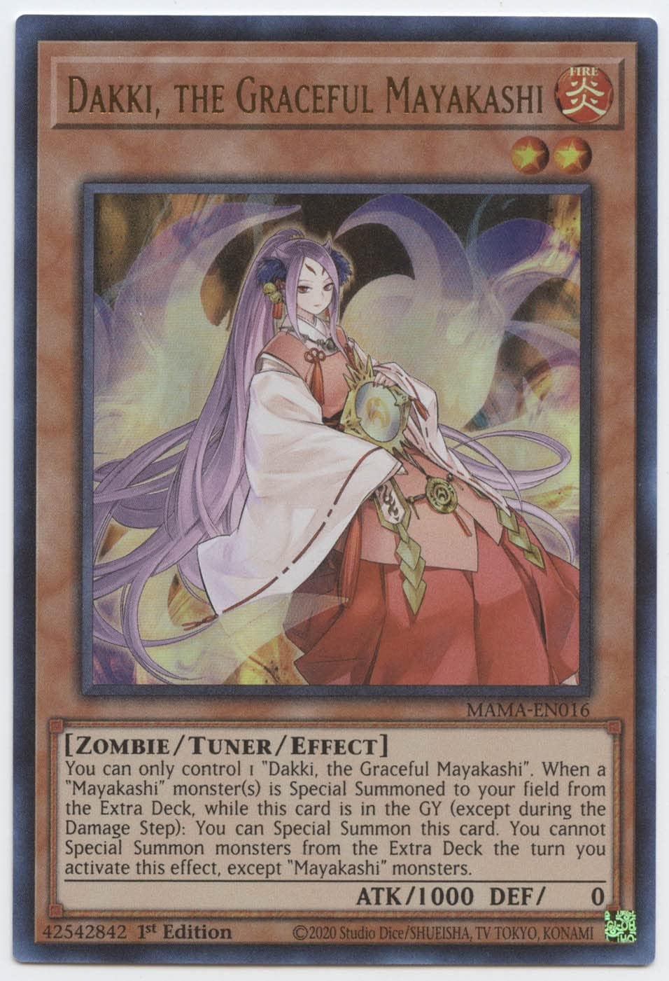 Amazon.com: Dakki, The Graceful Mayakashi - MAMA-EN016 - Ultra Rare ...